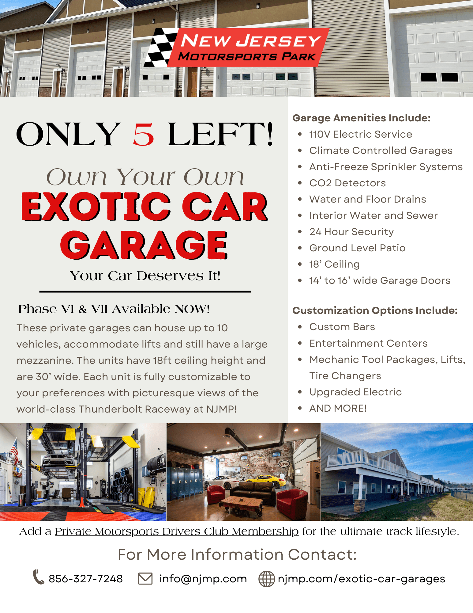 The Exotic Garages of NJMP - Collector Car Guide